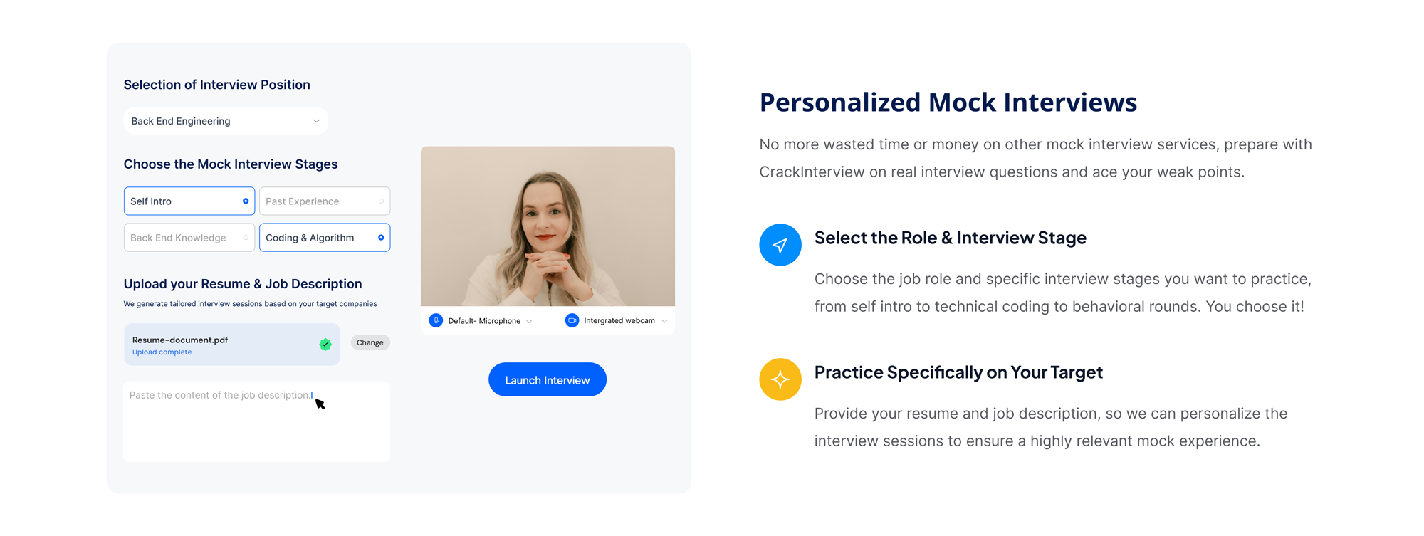 CrackInterview: Ace Your Job Interview with AI-Powered Mock Interviews